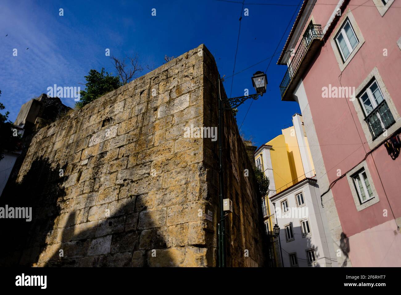 Lisbon walls, Portugal Stock Photo - Alamy