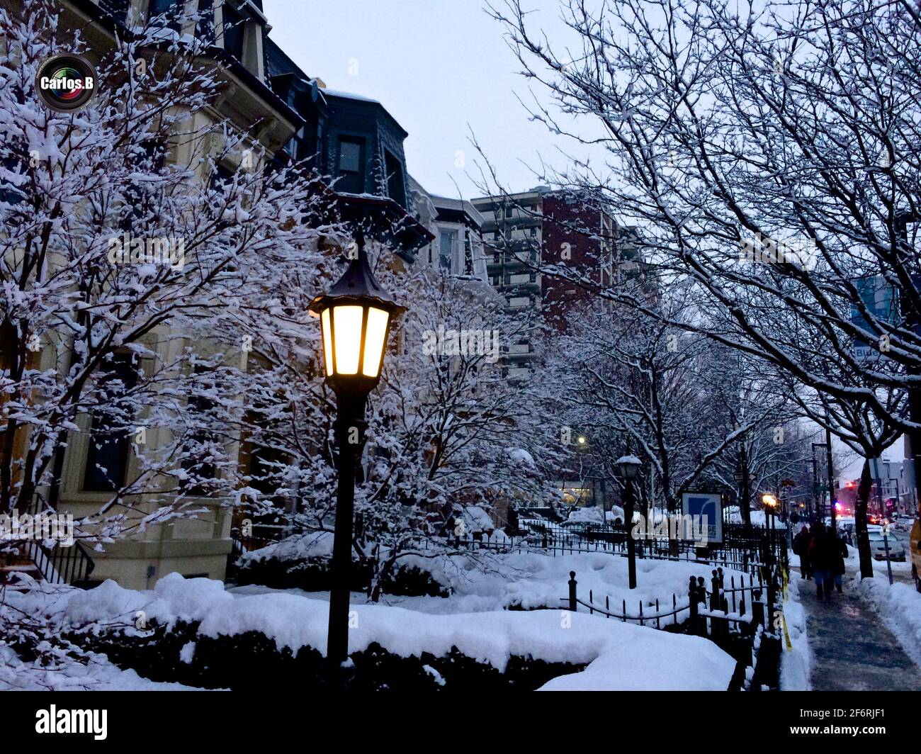Boston street in winter hi-res stock photography and images - Alamy