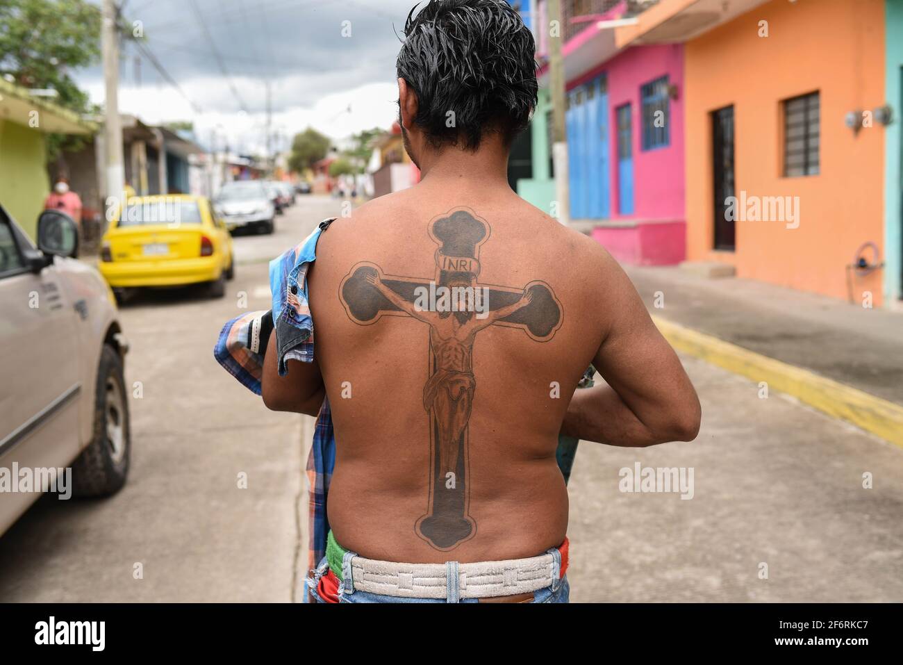 Puerto Rico Cross Tattoo