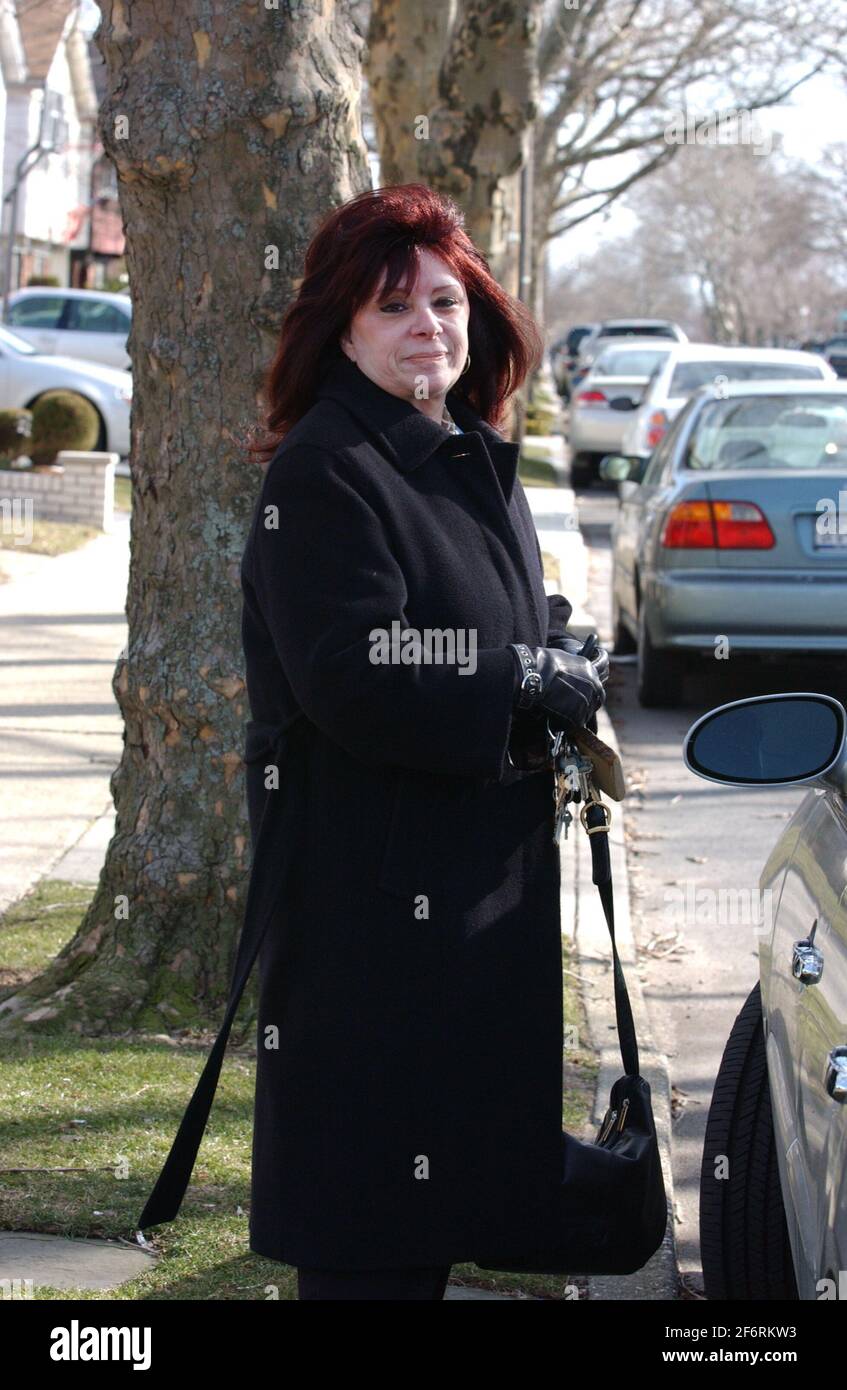 Howard Beach, NY, USA. 2nd Apr, 2021. Victoria DiGiorio Gotti, wife of ...