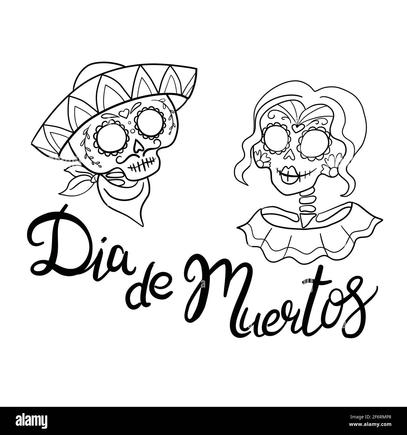 Day Of The Dead Sugar Skull Coloring Pages