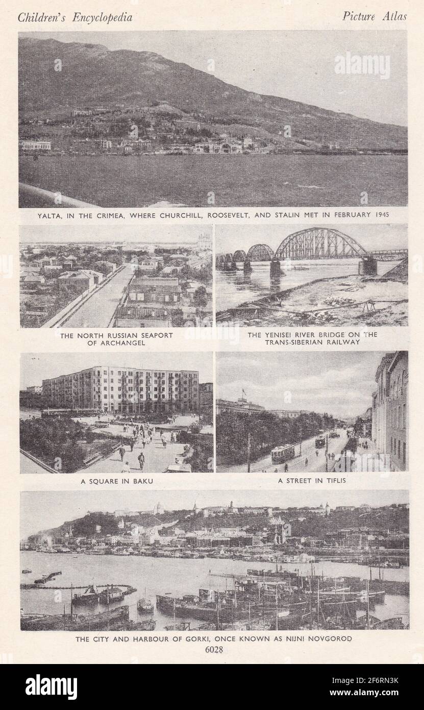 Vintage black and white photos of landmarks in the U.S.S.R Stock Photo ...