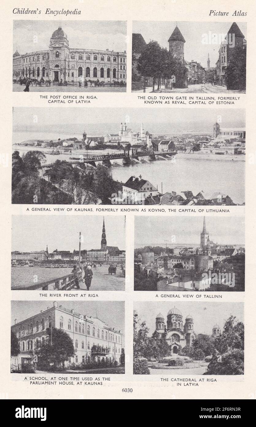 Vintage black and white photos of landmarks in the U.S.S.R Stock Photo ...