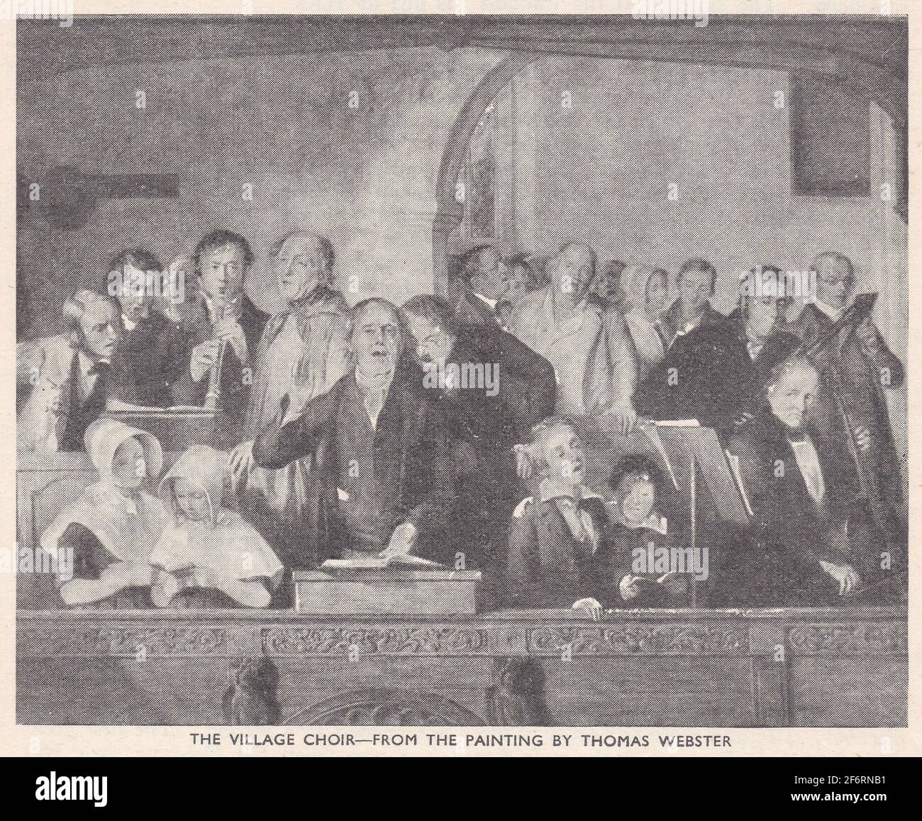 The Village Choir - From the painting by Thomas Webster Stock Photo - Alamy