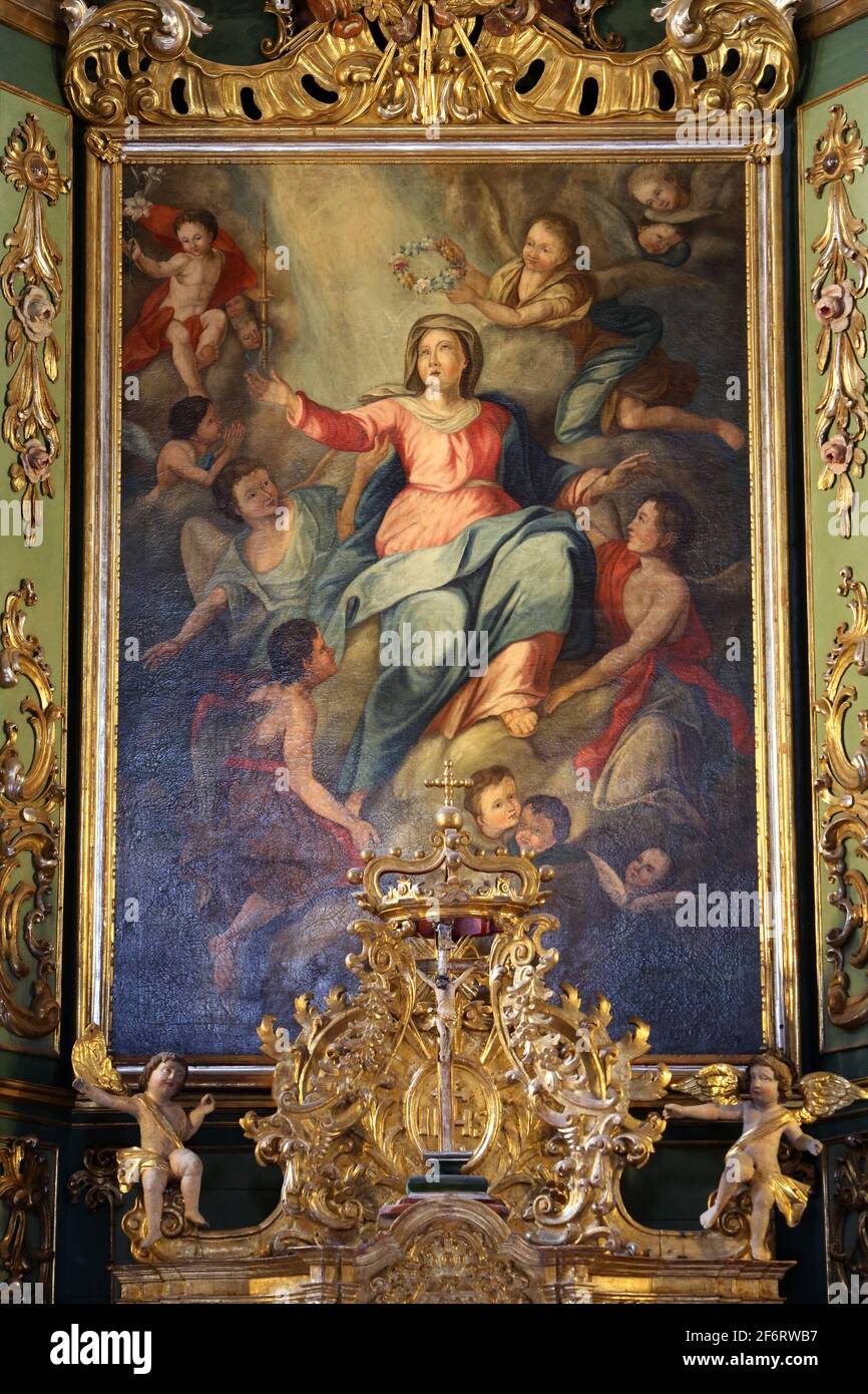 The Coronation of the Virgin. Altarpiece. Church of Our Lady of the ...