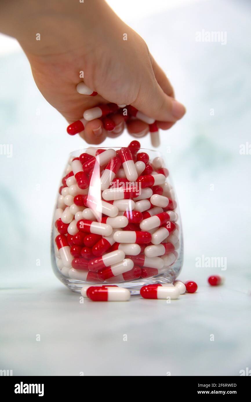 Full of medicine hi-res stock photography and images - Alamy