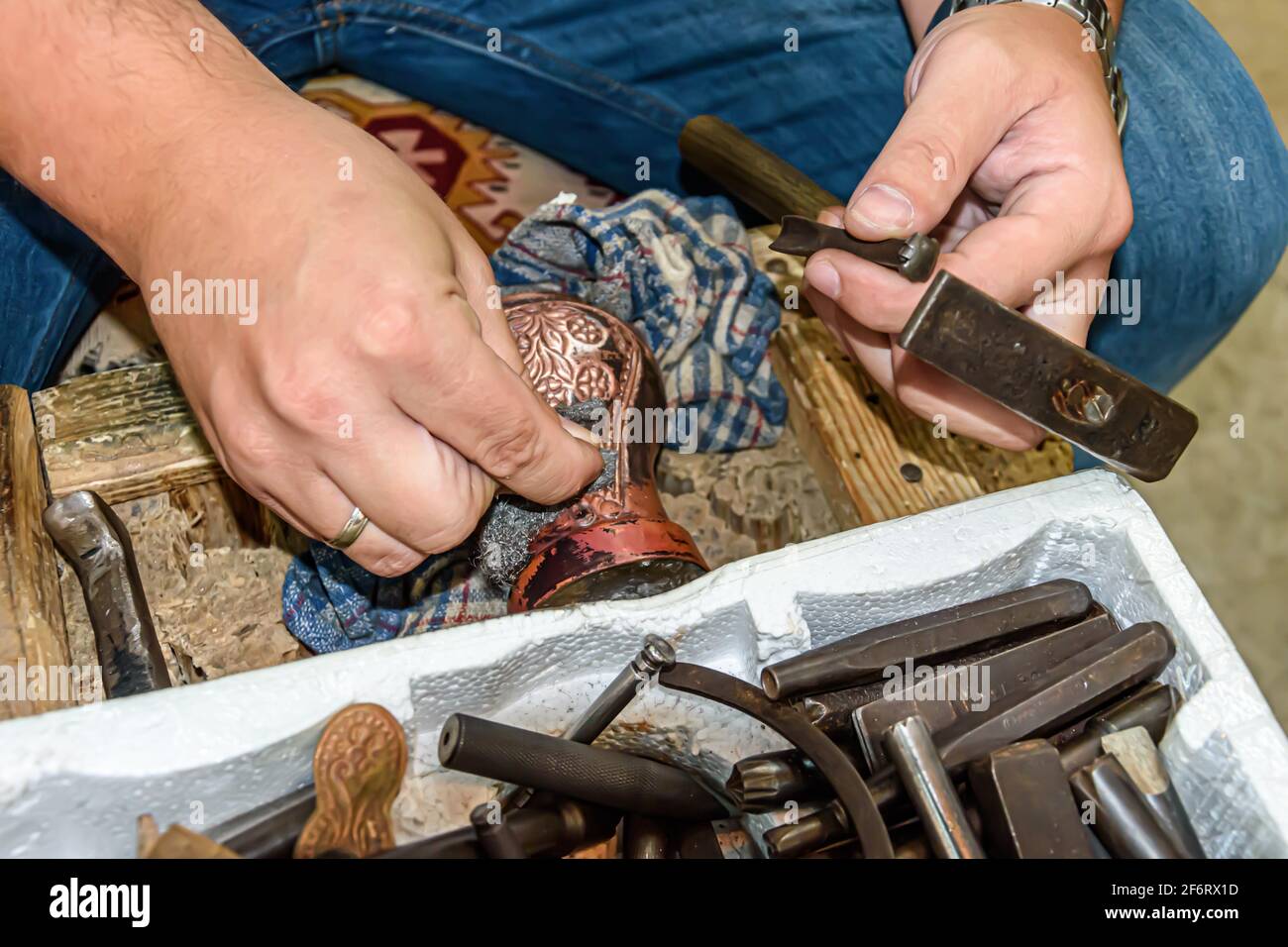 Coppersmith hi-res stock photography and images - Alamy