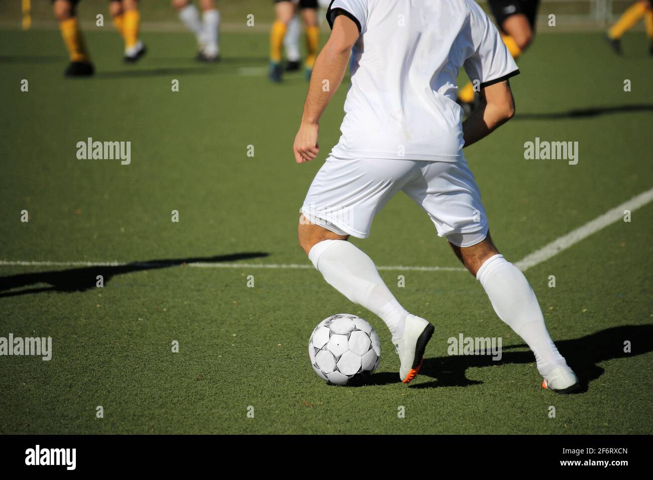 Footballer Back View High Resolution Stock Photography and Images - Alamy