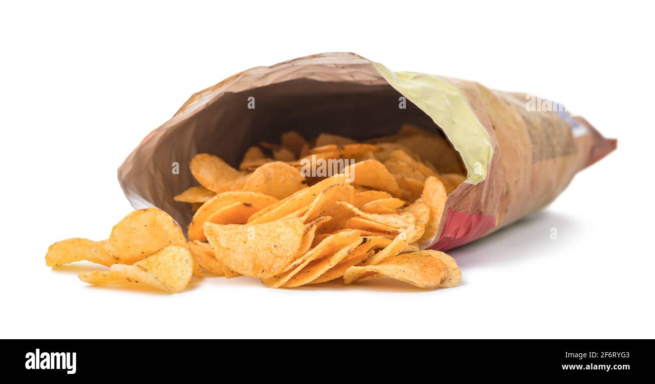 Potato chips package Cut Out Stock Images & Pictures - Alamy