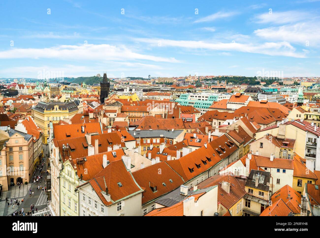 Prague birds eye view hi-res stock photography and images - Alamy