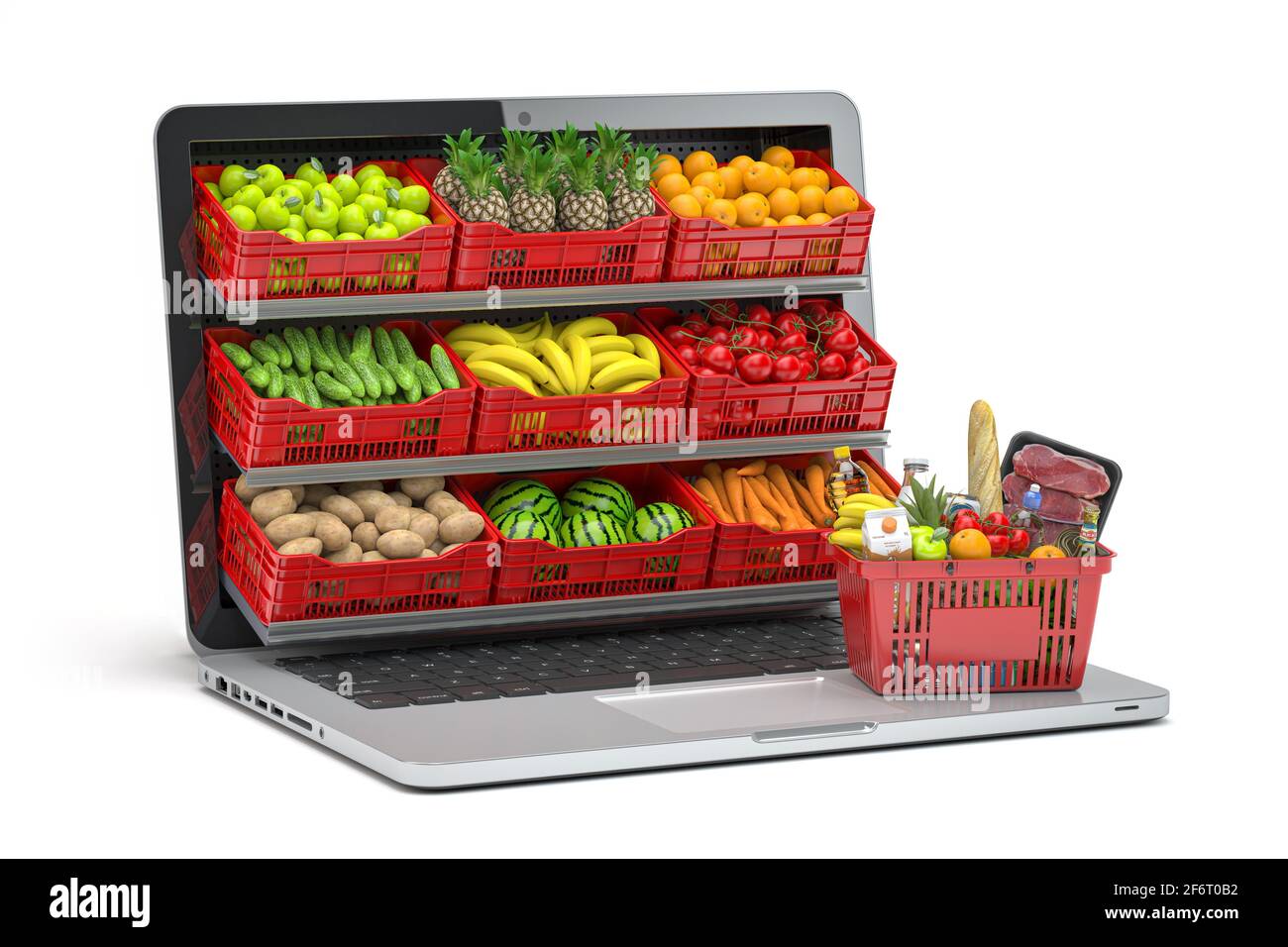 Grocery delivery crates hi-res stock photography and images - Alamy