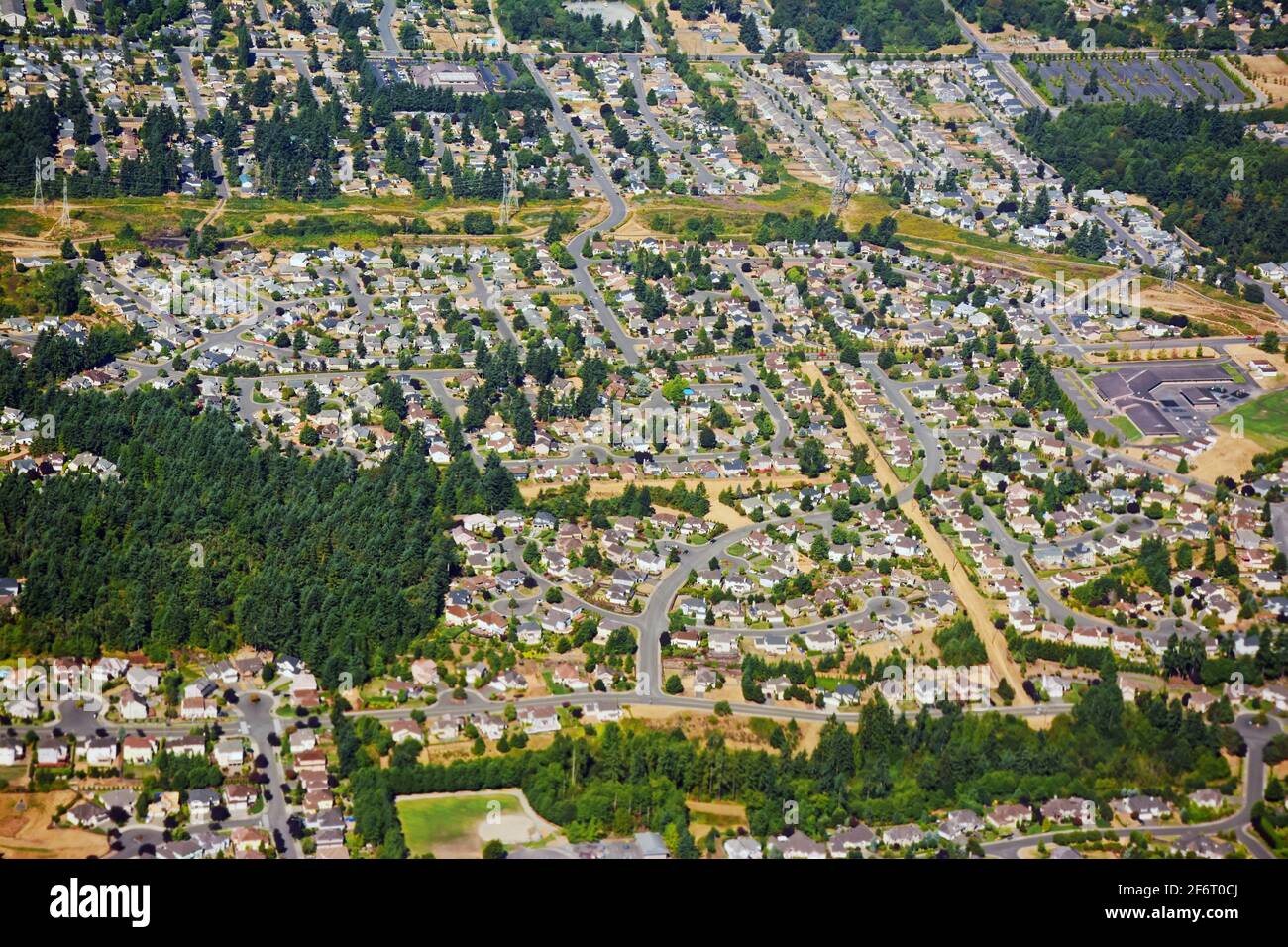 Seattle suburbs skyline hi-res stock photography and images - Alamy