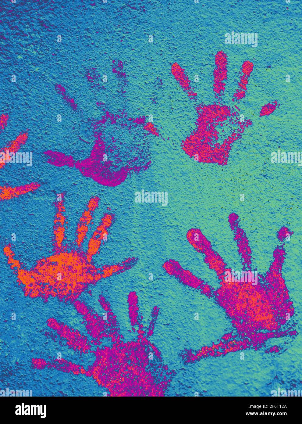 Childrens handprints hi-res stock photography and images - Alamy