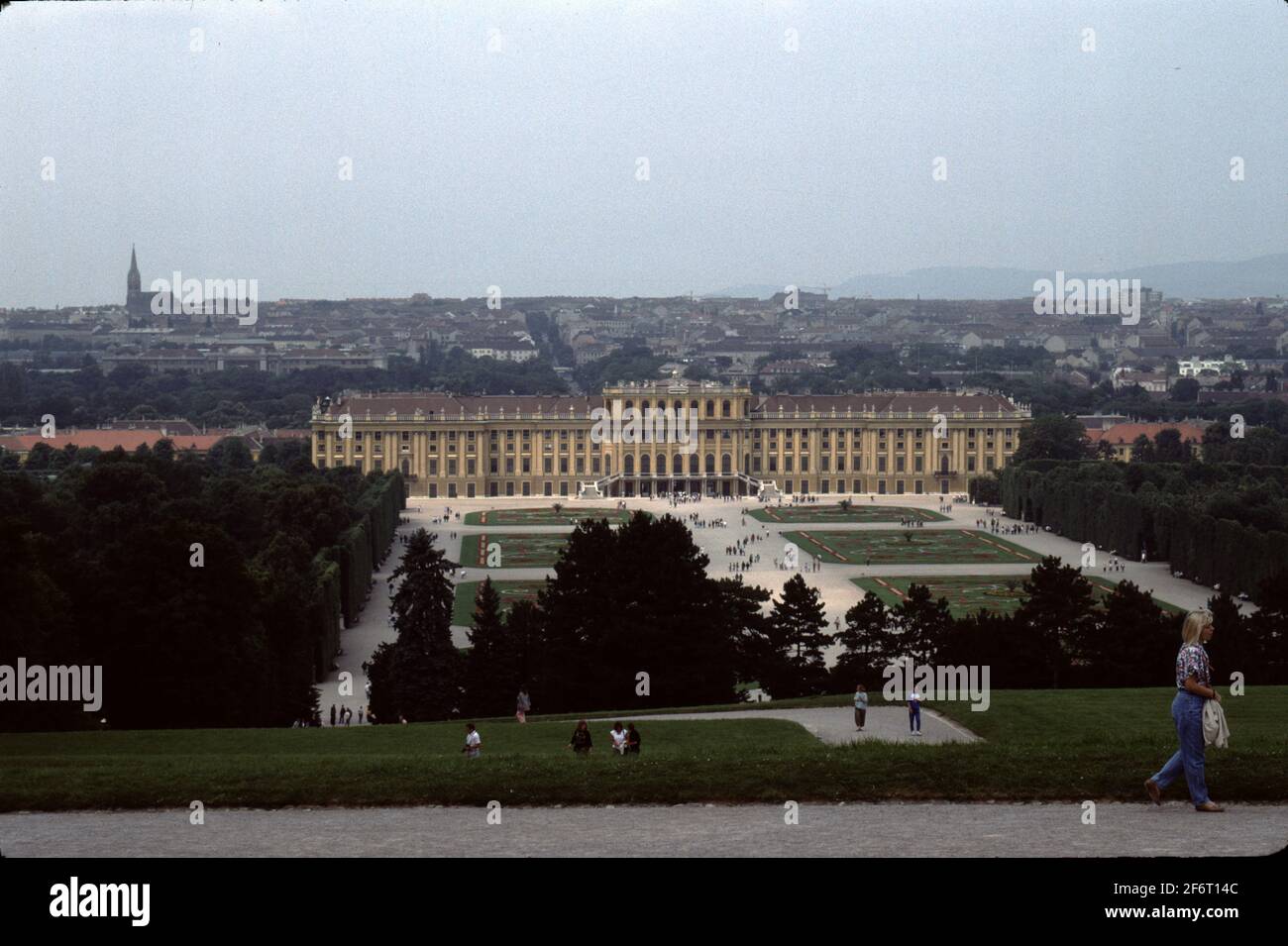 Vienna, Austria. 6/25/1990. Schonbrunn Palace. Main summer residence of ...