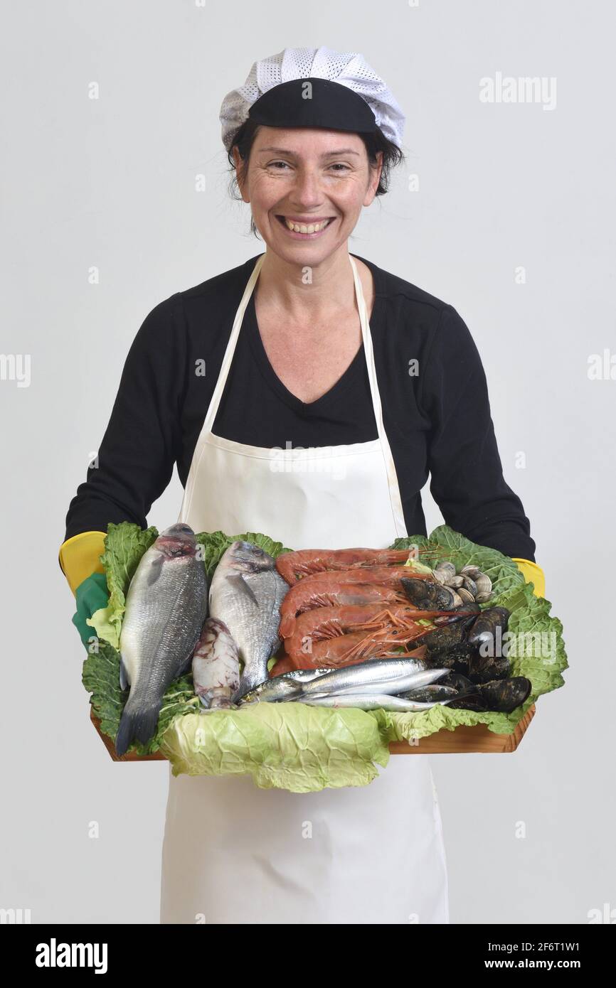 Profession fishmonger apron hi-res stock photography and images - Alamy