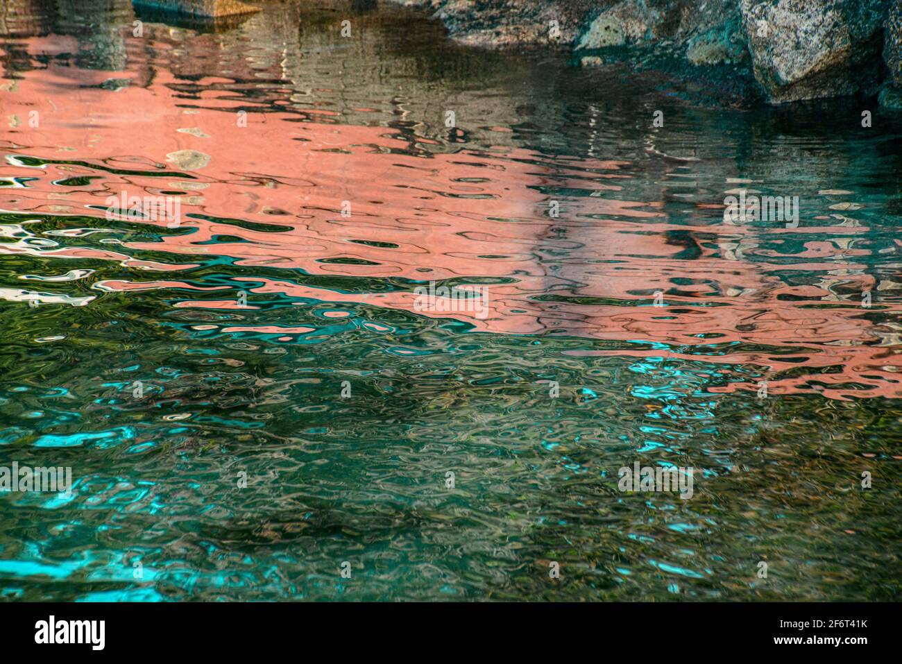 Colorful Abstract Water Reflections Stock Photo - Alamy