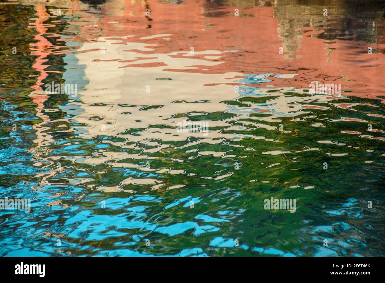 Colorful Abstract Water Reflections Stock Photo - Alamy