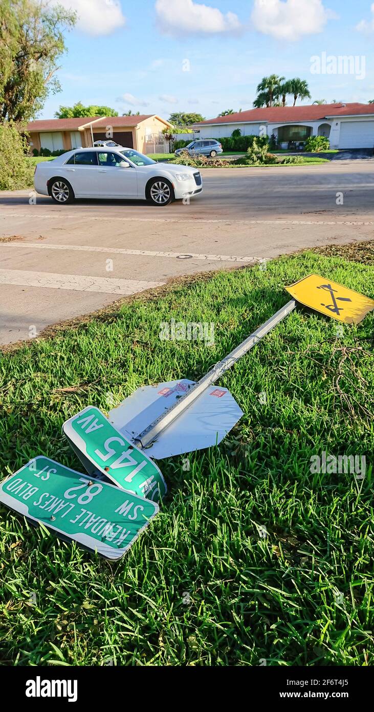 Hurricane Damage Miami Florida High Resolution Stock Photography and ...