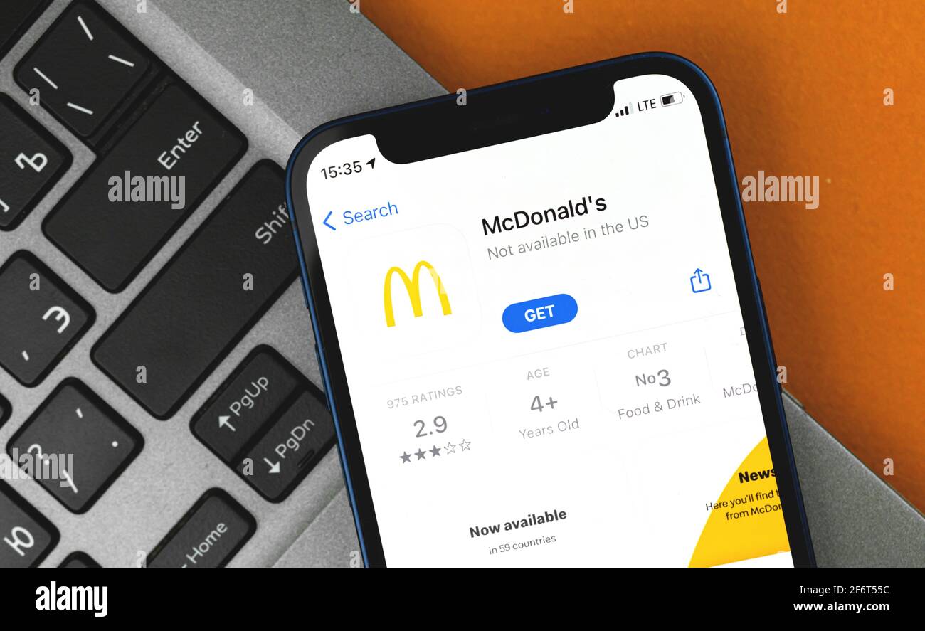 Mcdonalds menu screen hi-res stock photography and images - Alamy