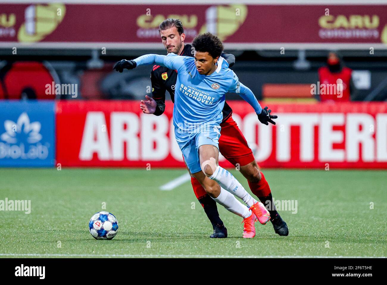 ROTTERDAM, NETHERLANDS - APRIL 2: Robin van der Meer of Excelsior, Fode ...
