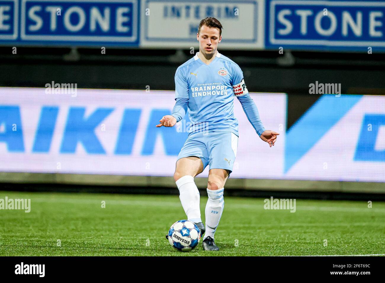 ROTTERDAM, NETHERLANDS - APRIL 2: Tijn Daverveld of PSV U23 during the ...