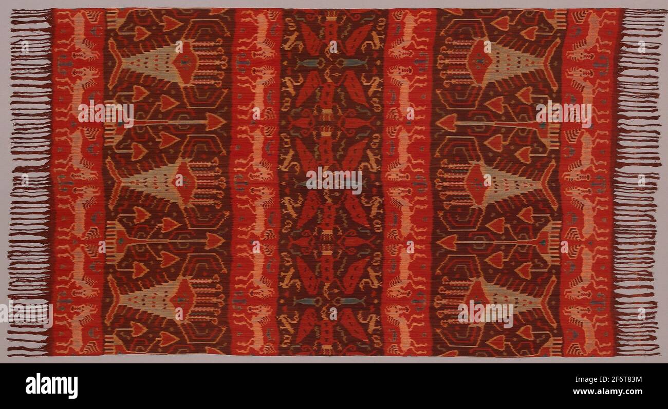 Selendang (Shawl) - Indonesia, Laemba Island. Cotton thread woven in ...