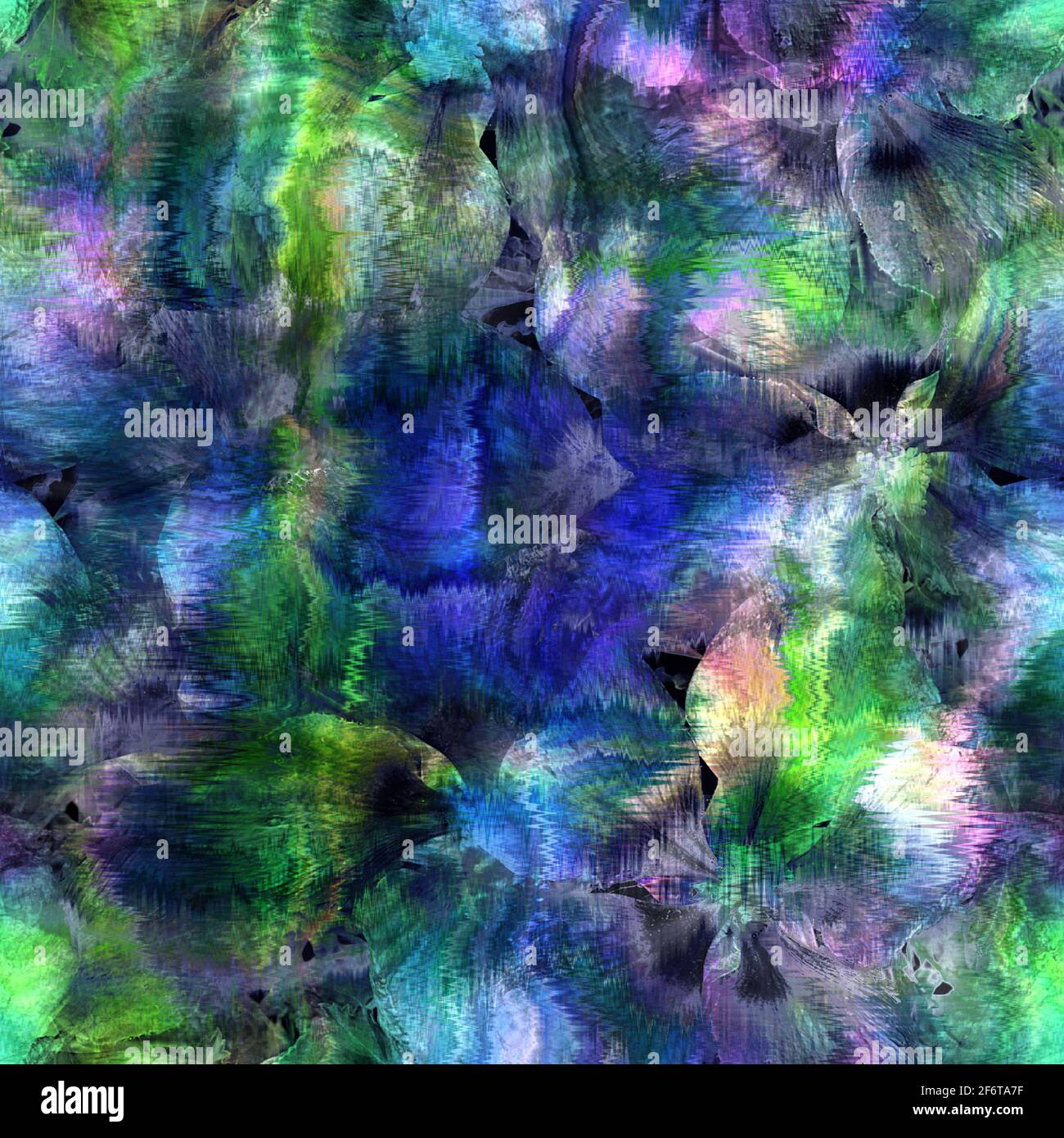 Seamless abstract color blobs with floral overlay Stock Photo - Alamy