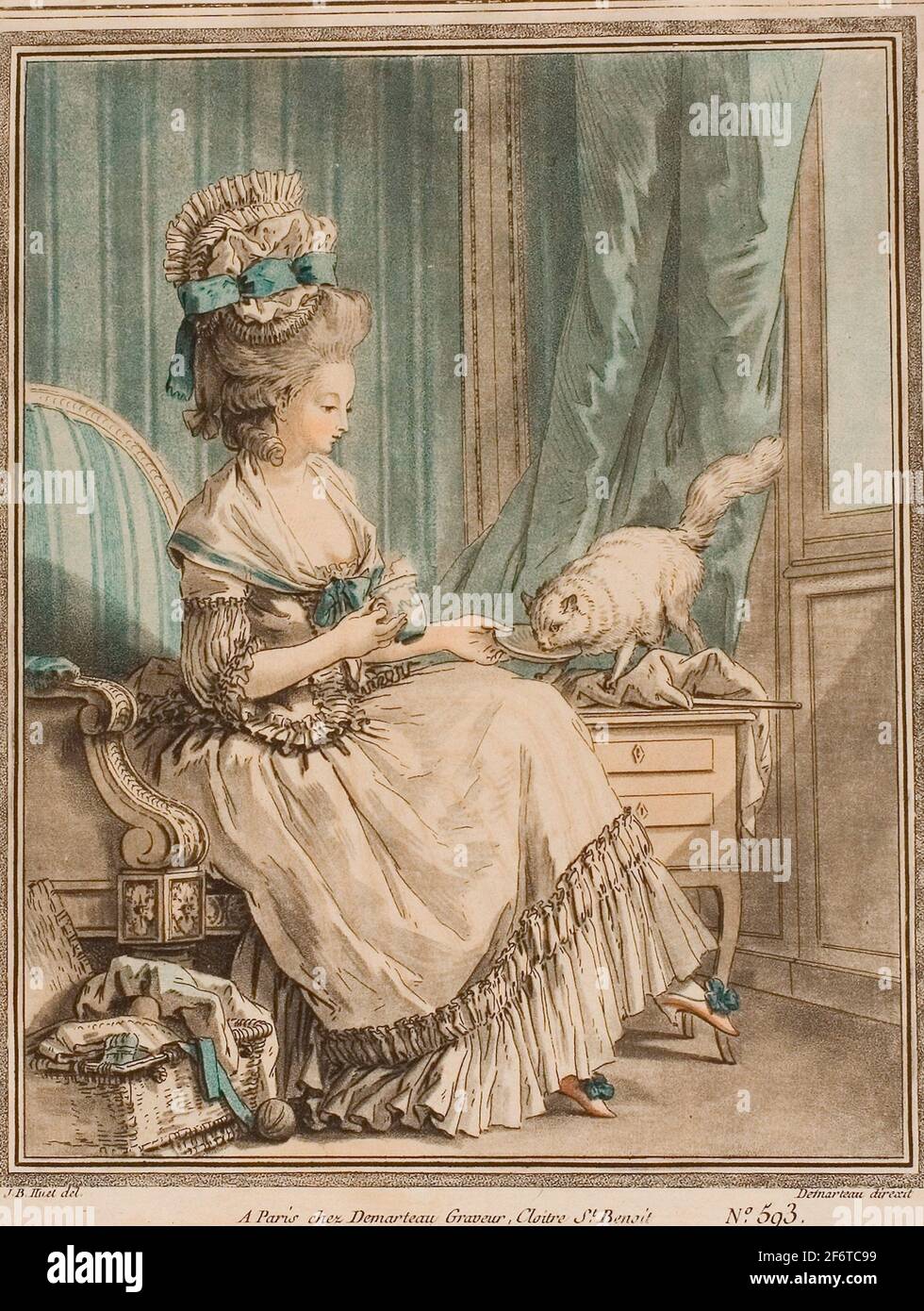 Gilles antoine demarteau after jean baptiste huet hi-res stock photography and images - Alamy