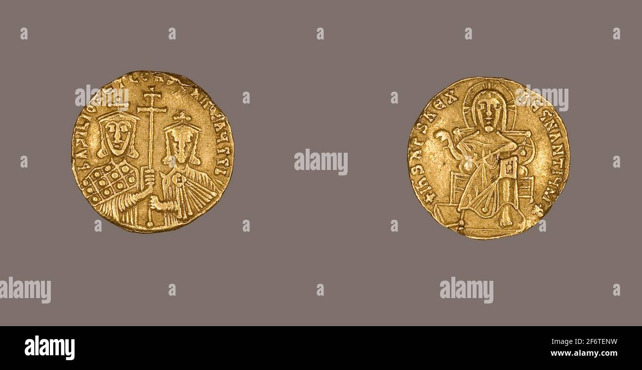 Gold solidus christ hi-res stock photography and images - Alamy