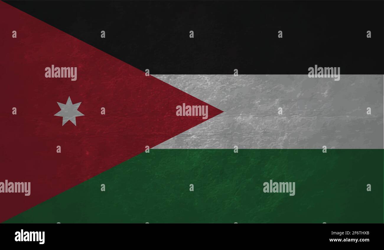 Creative grunge flag of Jordan country with shining background Stock ...