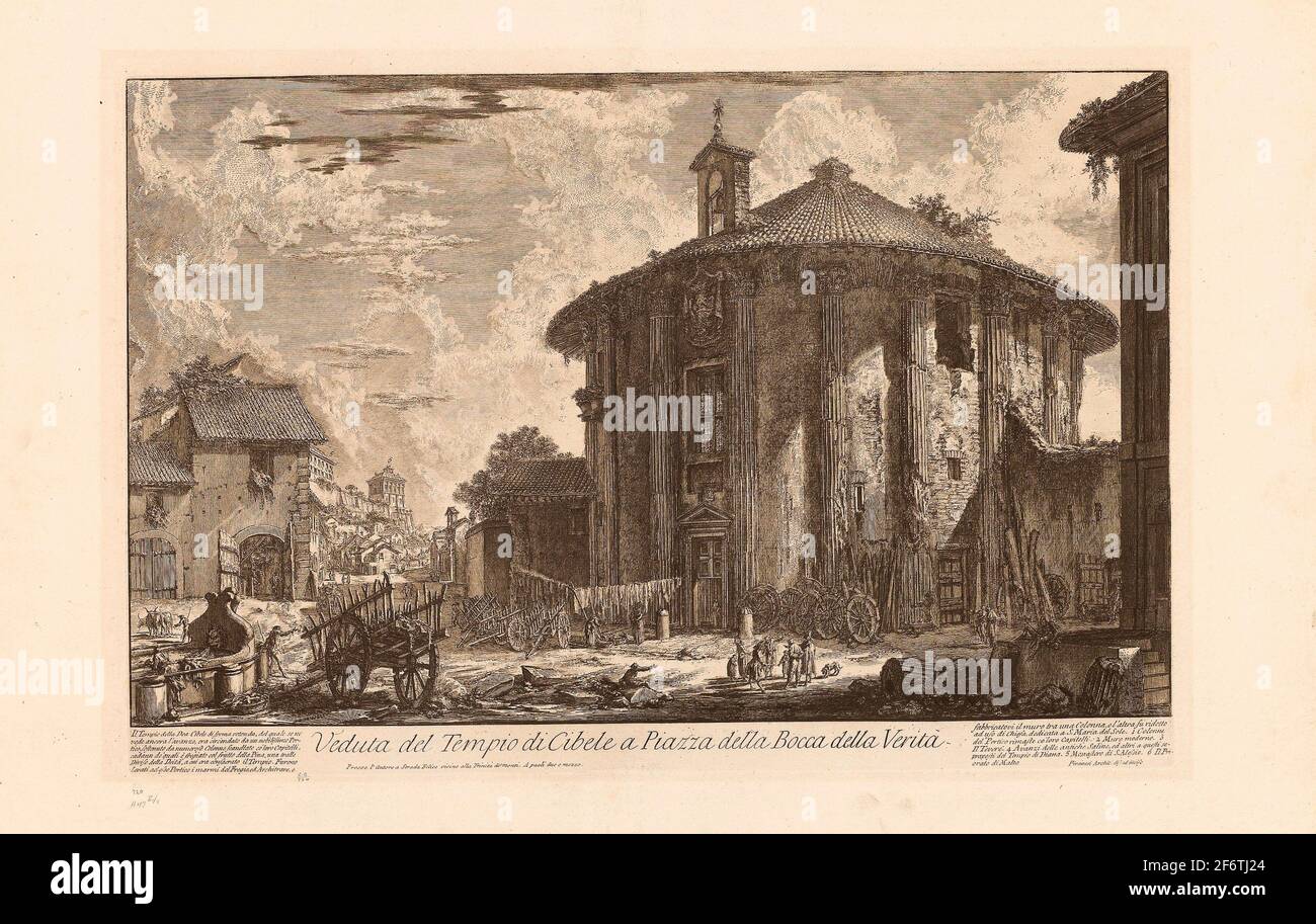 Author: Giovanni Battista Piranesi. View of the Temple of Cybele in the ...