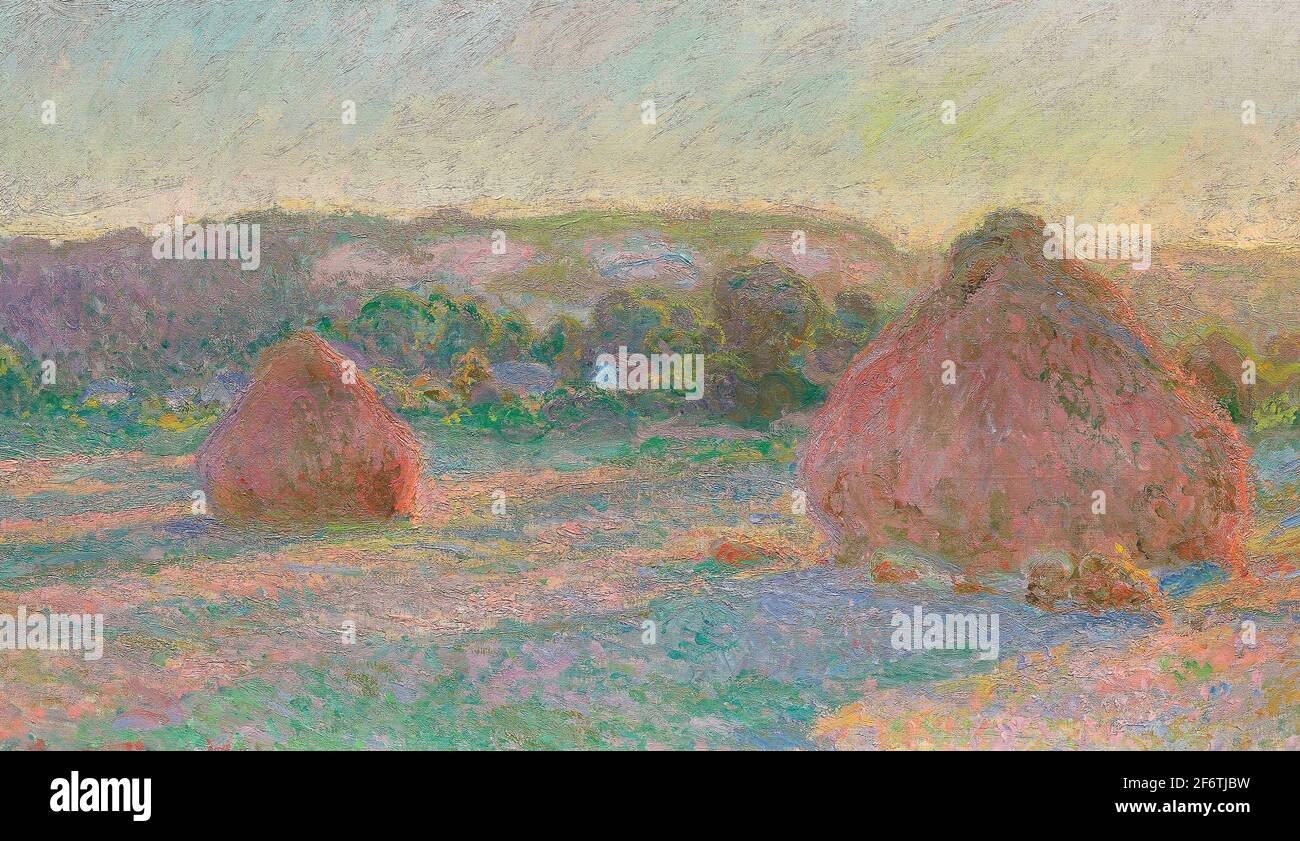 Author: Claude Monet. Stacks of Wheat (End of Summer) - 1890 - 91 ...