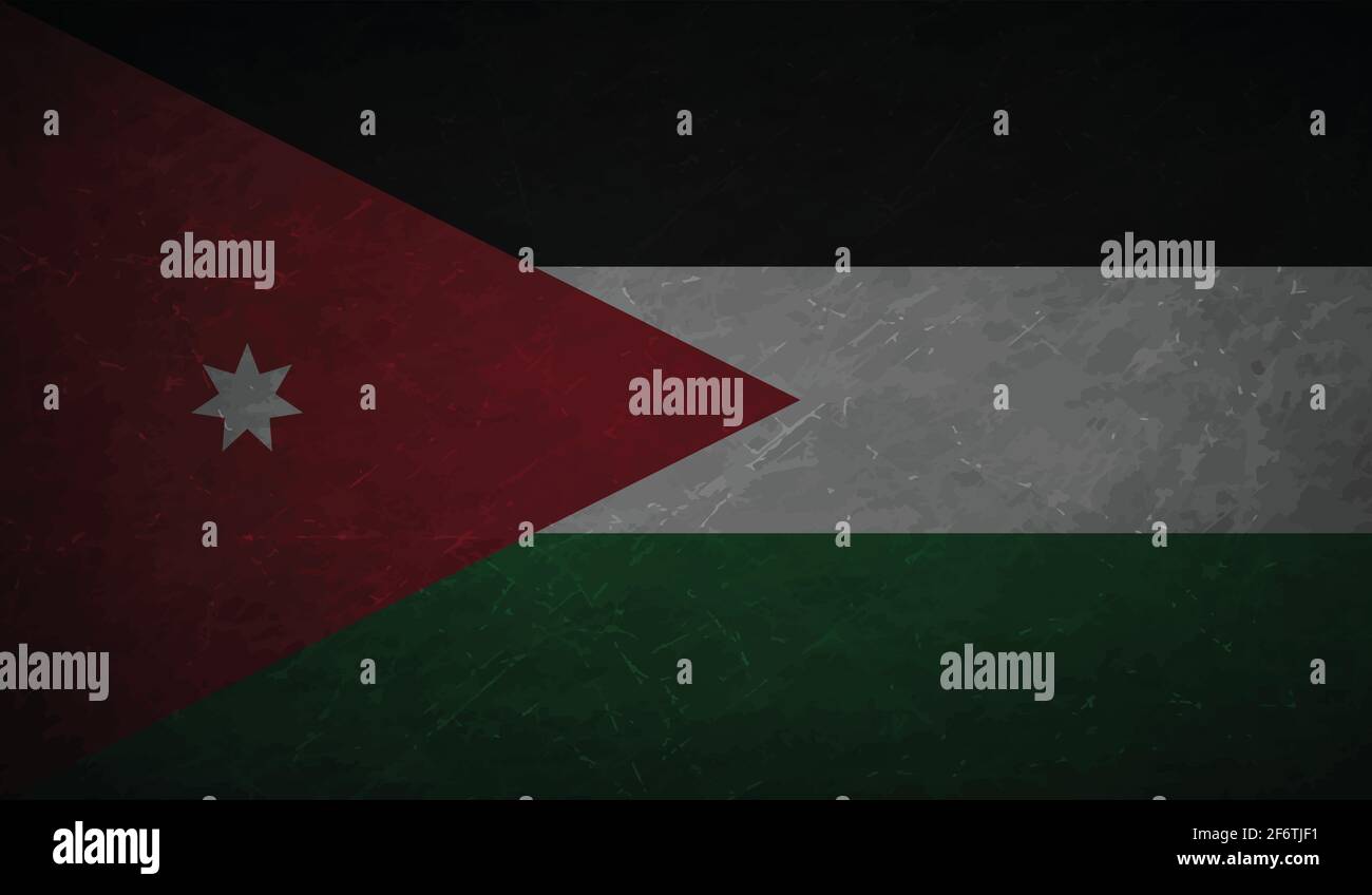 Creative grunge flag of Jordan country with shining background Stock ...