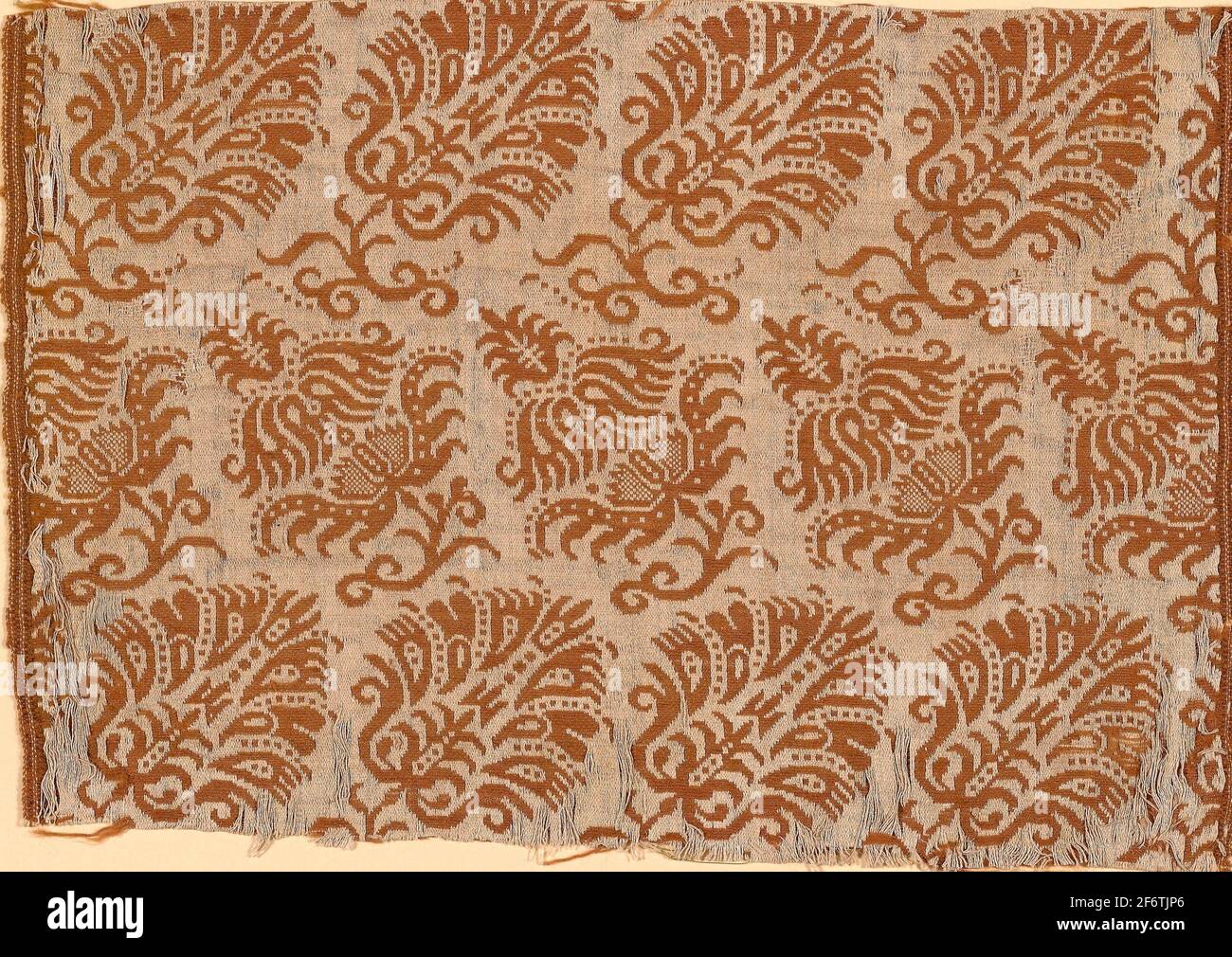 Linen and wool plain weave tied and free double cloth hi-res stock ...