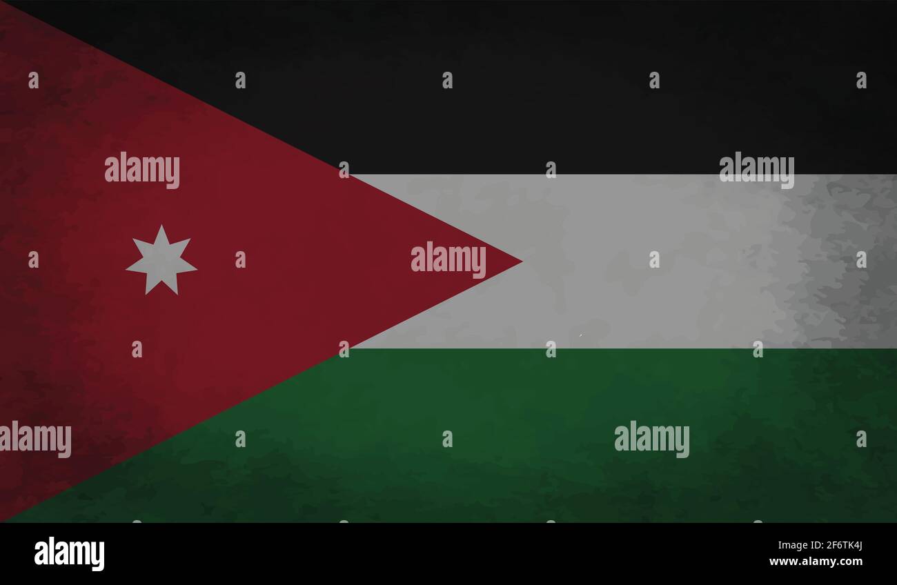 Creative grunge flag of Jordan country with shining background Stock ...