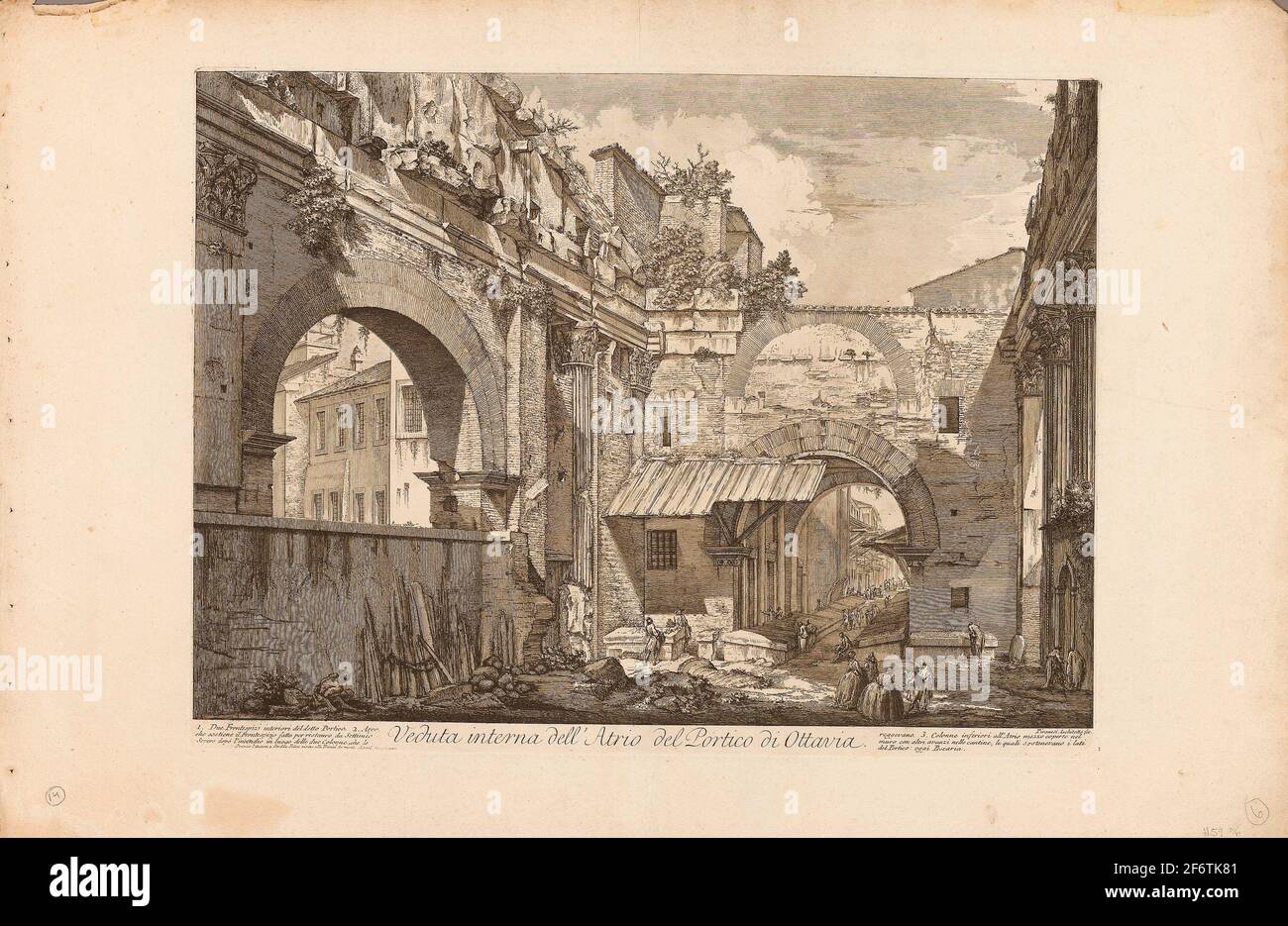 The portico of octavia hi-res stock photography and images - Alamy