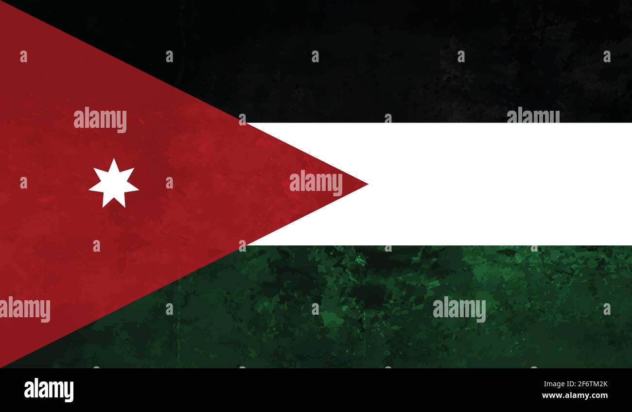 Creative grunge flag of Jordan country with shining background Stock ...