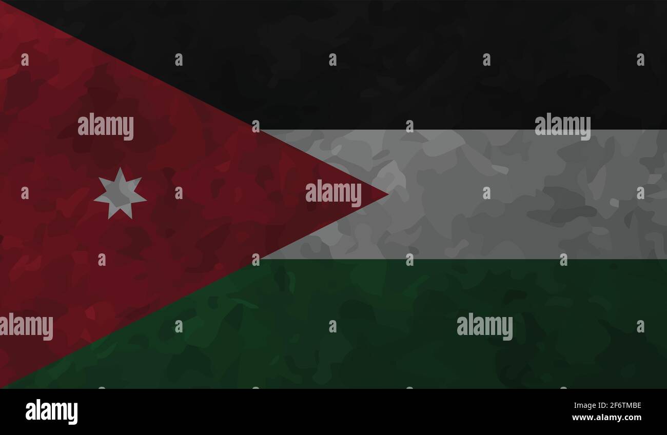 Creative grunge flag of Jordan country with shining background Stock ...