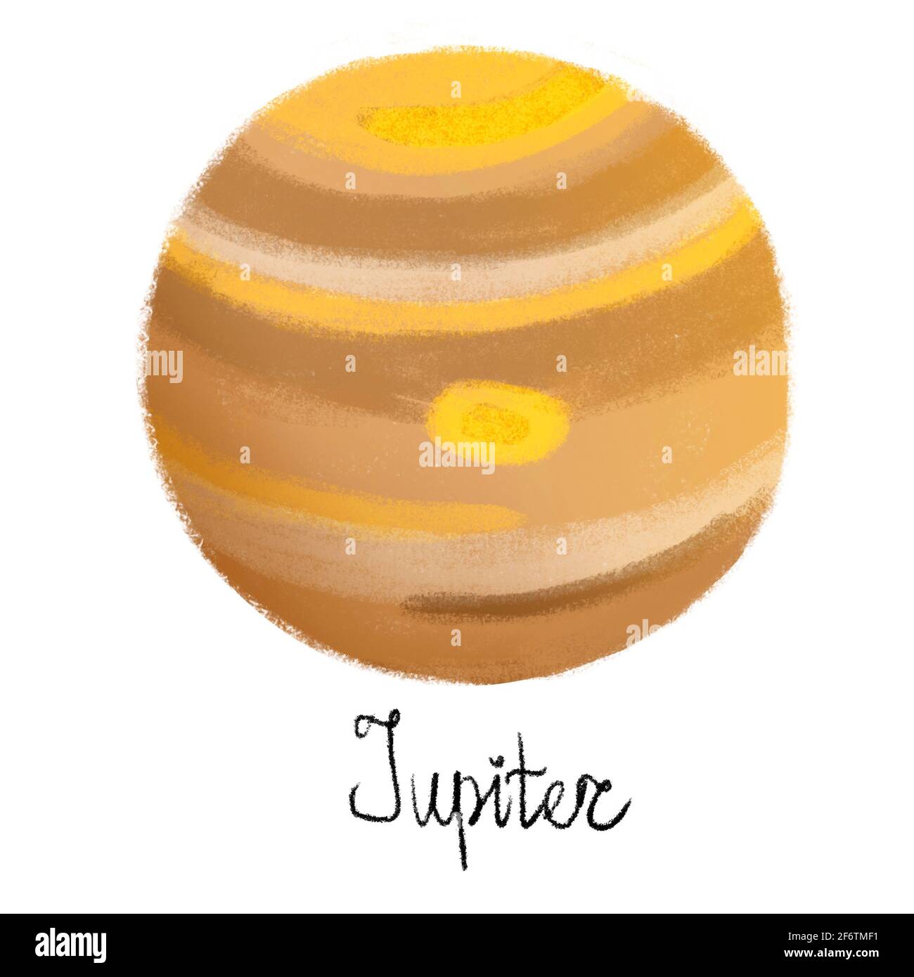 Cartoon illustration funny jupiter planet hi-res stock photography and ...
