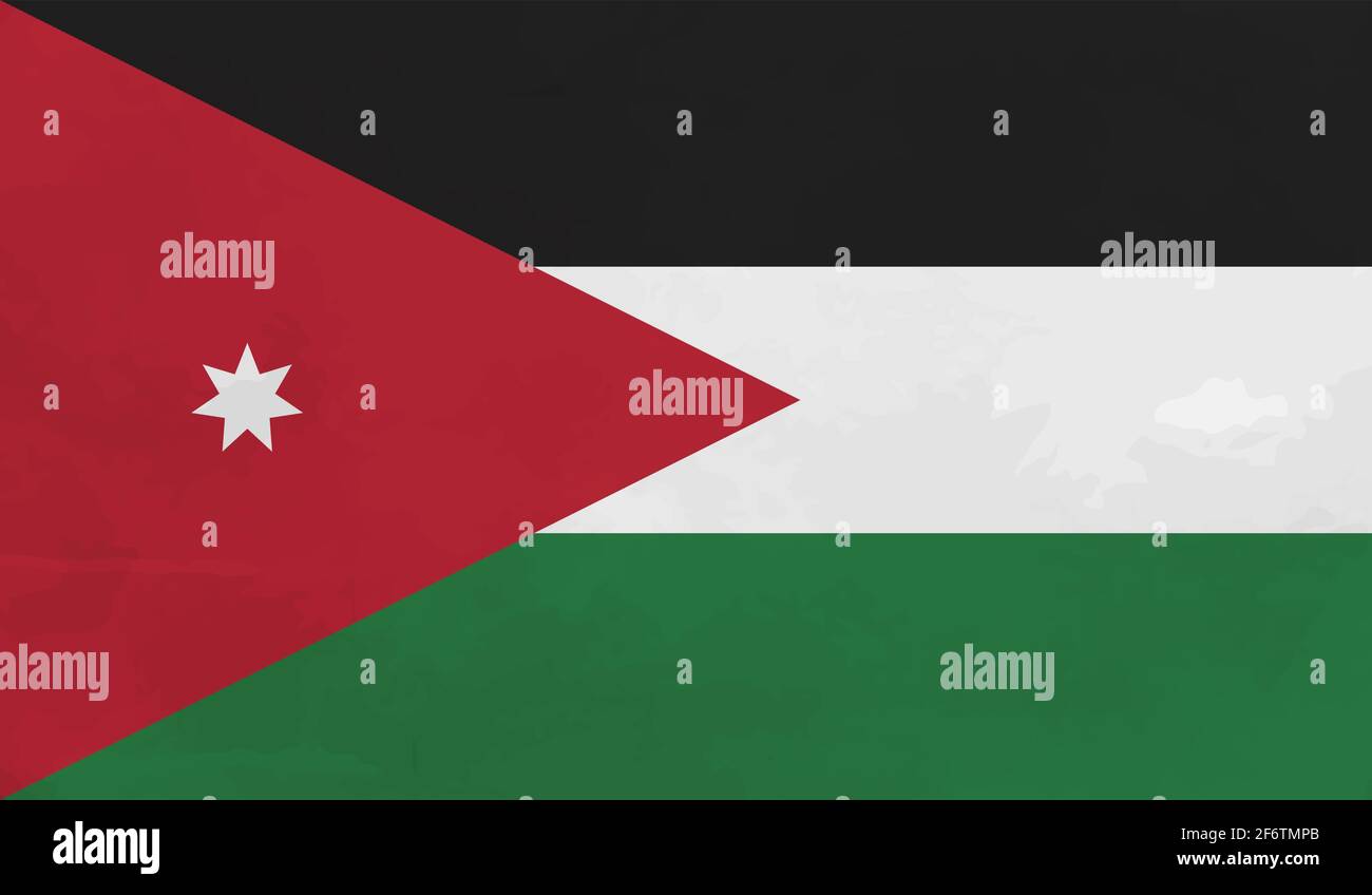 Creative grunge flag of Jordan country with shining background Stock ...