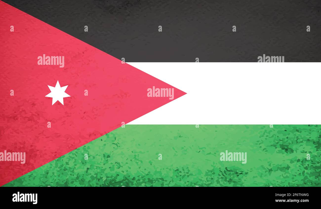 Creative grunge flag of Jordan country with shining background Stock ...