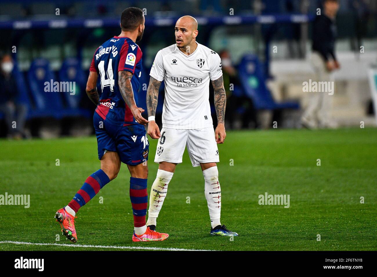 VALENCIA, SPAIN - APRIL 2: Sandro Ramirez Castillo of SD Huesca and ...