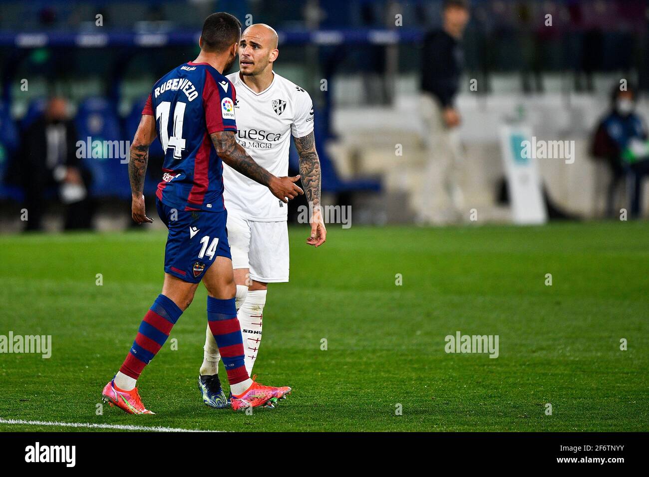 VALENCIA, SPAIN - APRIL 2: Sandro Ramirez Castillo of SD Huesca and ...