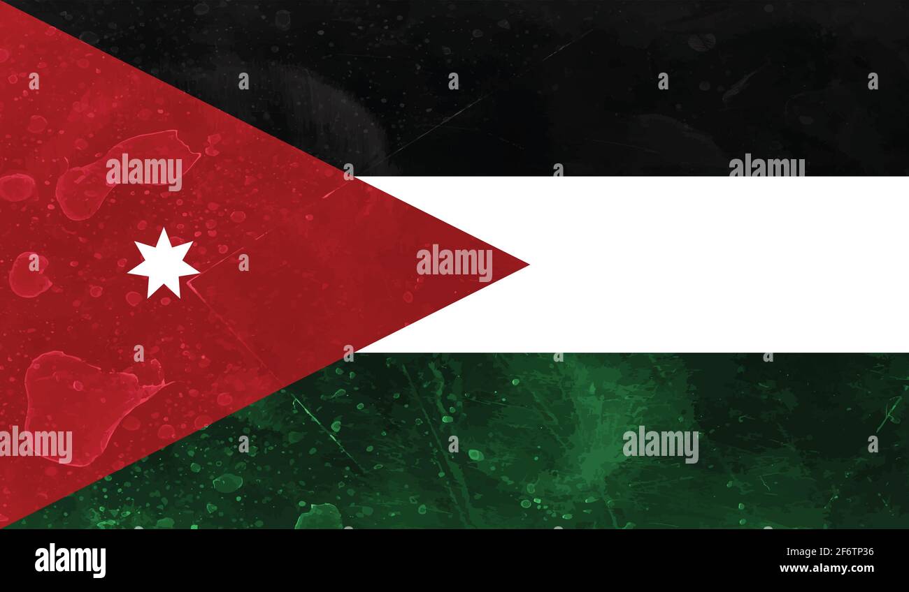 Creative grunge flag of Jordan country with shining background Stock ...