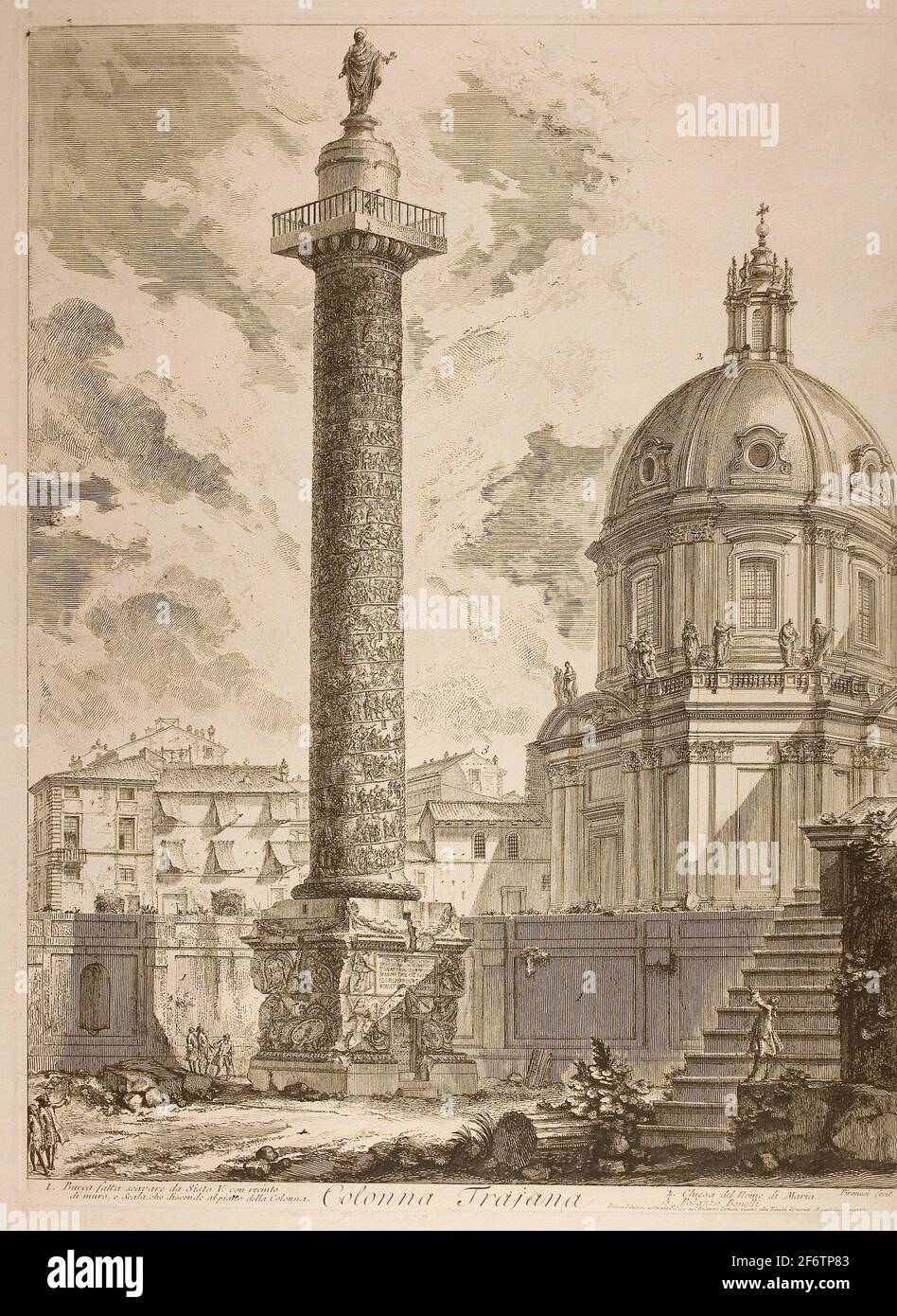Author: Giovanni Battista Piranesi. Trajan - s Column, from Views of ...