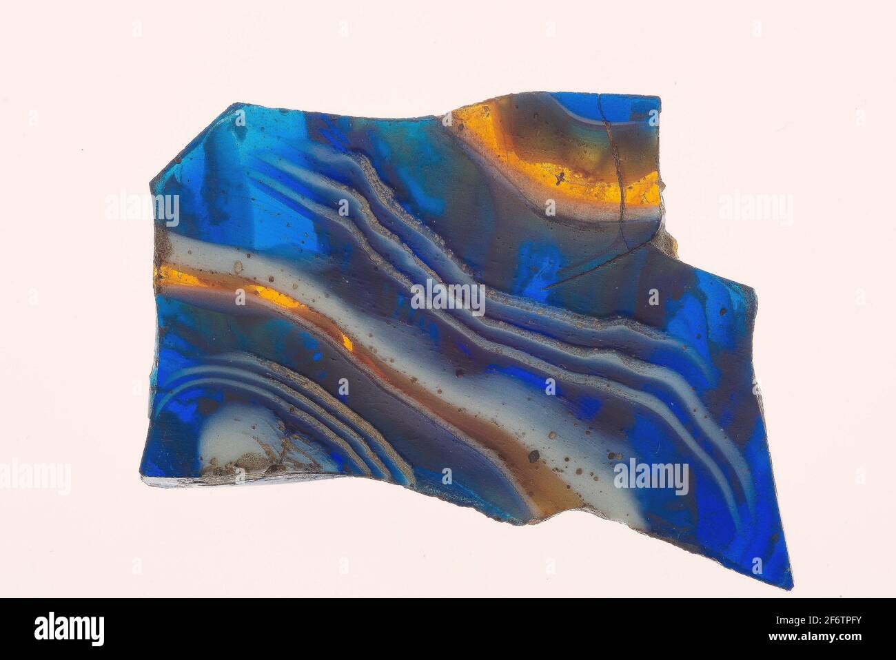 Ancient Roman. Bowl Fragment-1st century BC/1st century AD-Roman. Glass ...