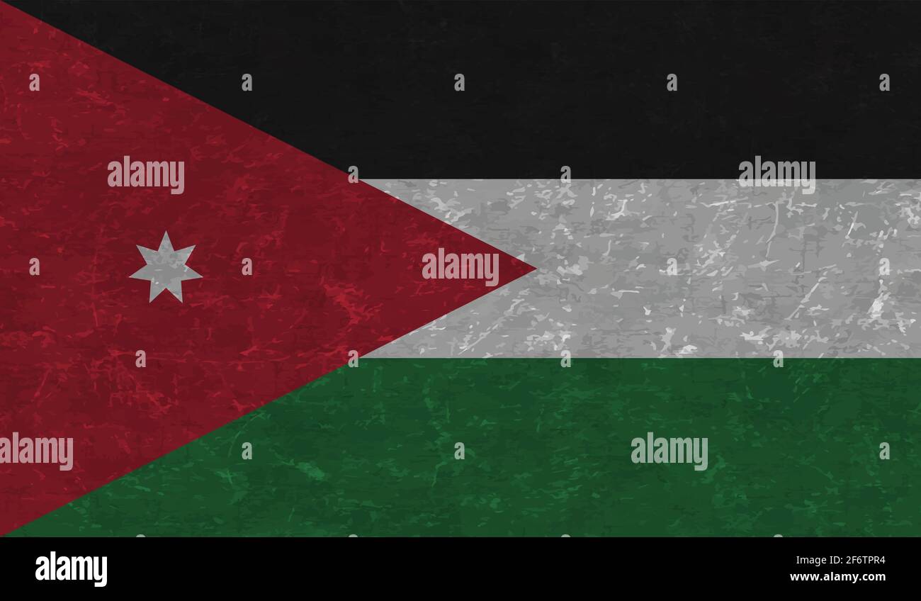 Creative grunge flag of Jordan country with shining background Stock ...