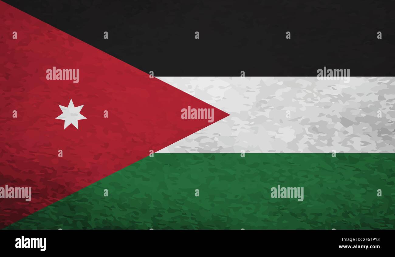 Creative grunge flag of Jordan country with shining background Stock ...