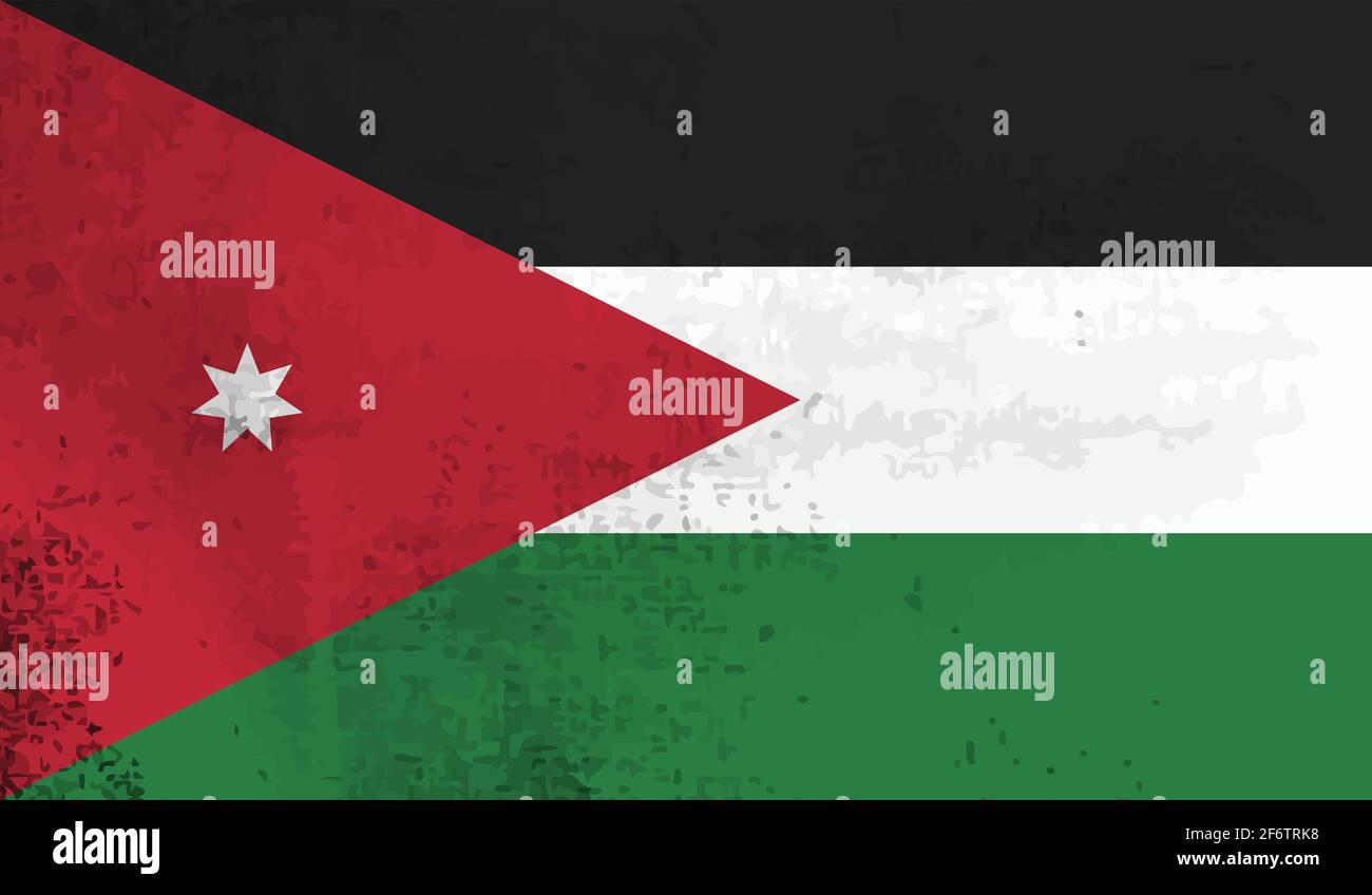 Creative grunge flag of Jordan country with shining background Stock ...