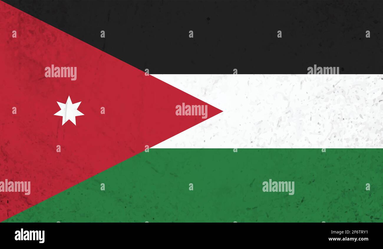 Creative grunge flag of Jordan country with shining background Stock ...